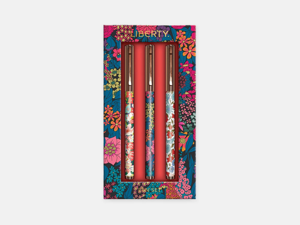 Liberty Floral Everyday Pen Set | Set of 3 Liberty Pens | Holme & Moss